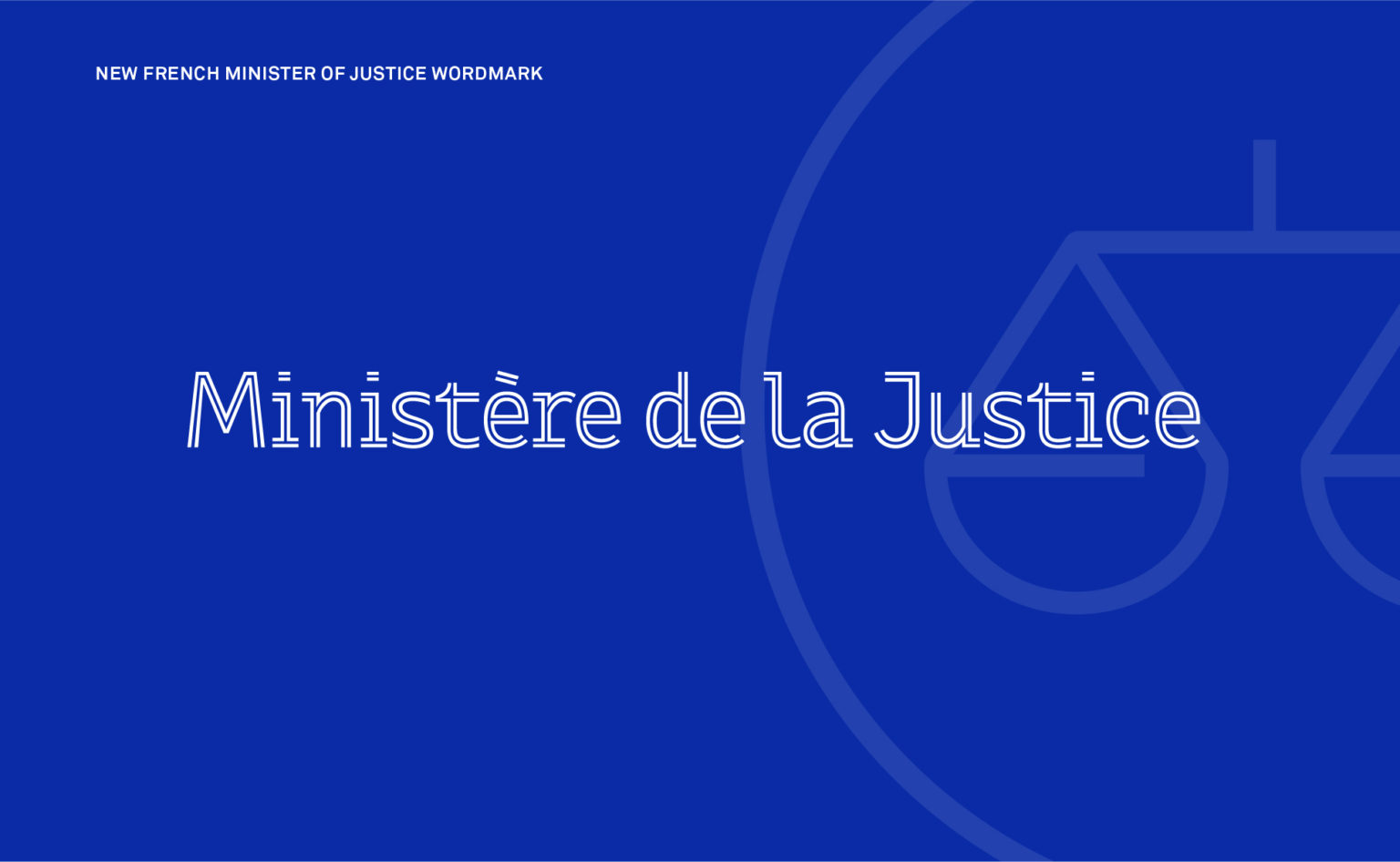 Ministry of Justice of the French Republic - Visual Identity