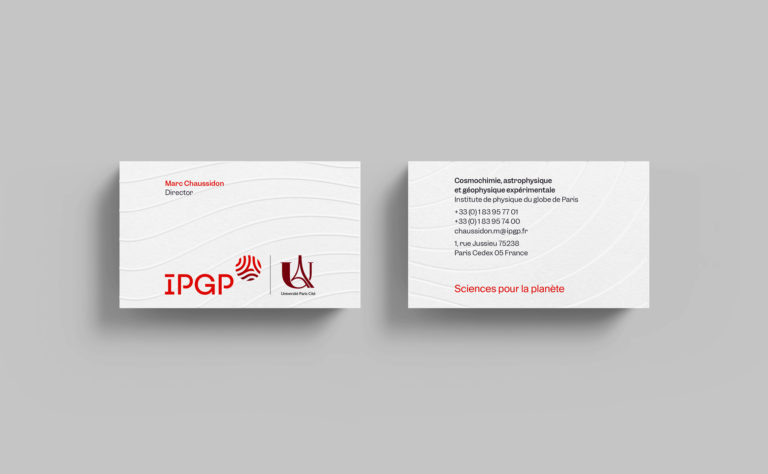 Institut de Physique du Globe de Paris - Visual identity