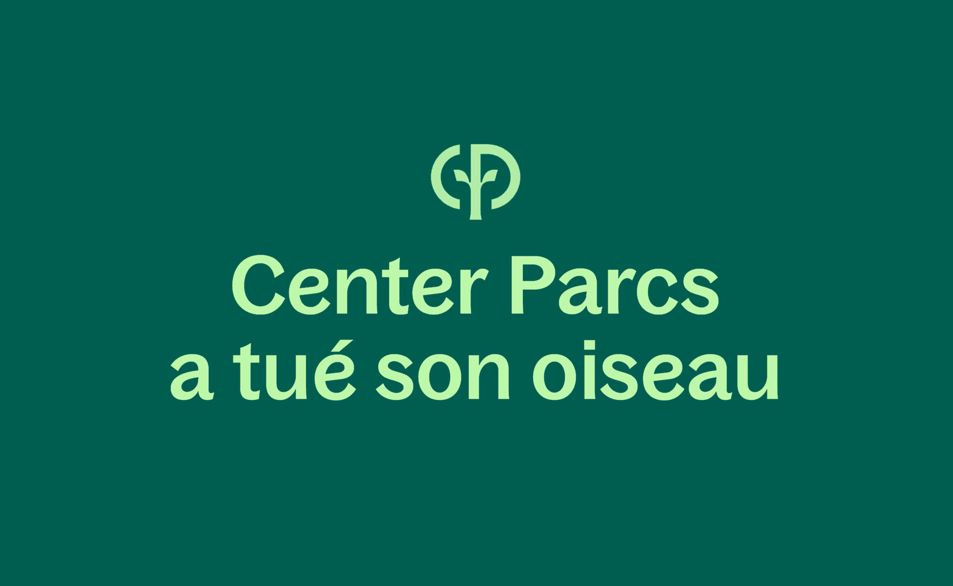 nouveau logo center parcs