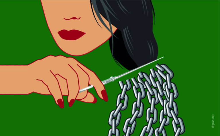 The symbolism of cut hair in Iranian protest posters - Graphéine