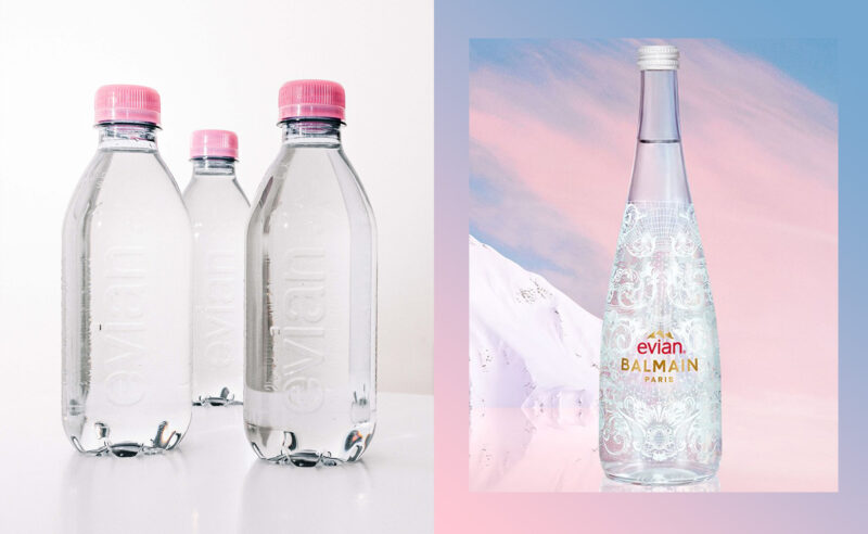 Evian x Balmain, une stratégie de co-branding "eau de gamme"