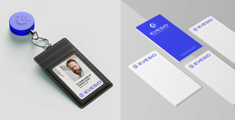 Evesio, Nuclear Medical Center - Naming & visual identity
