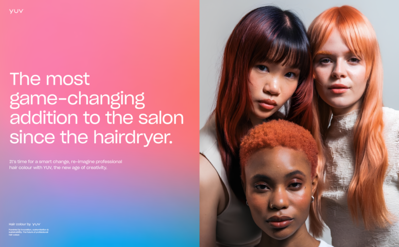 YUV® haircolor device - stratégie de marque, naming et identité visuelle